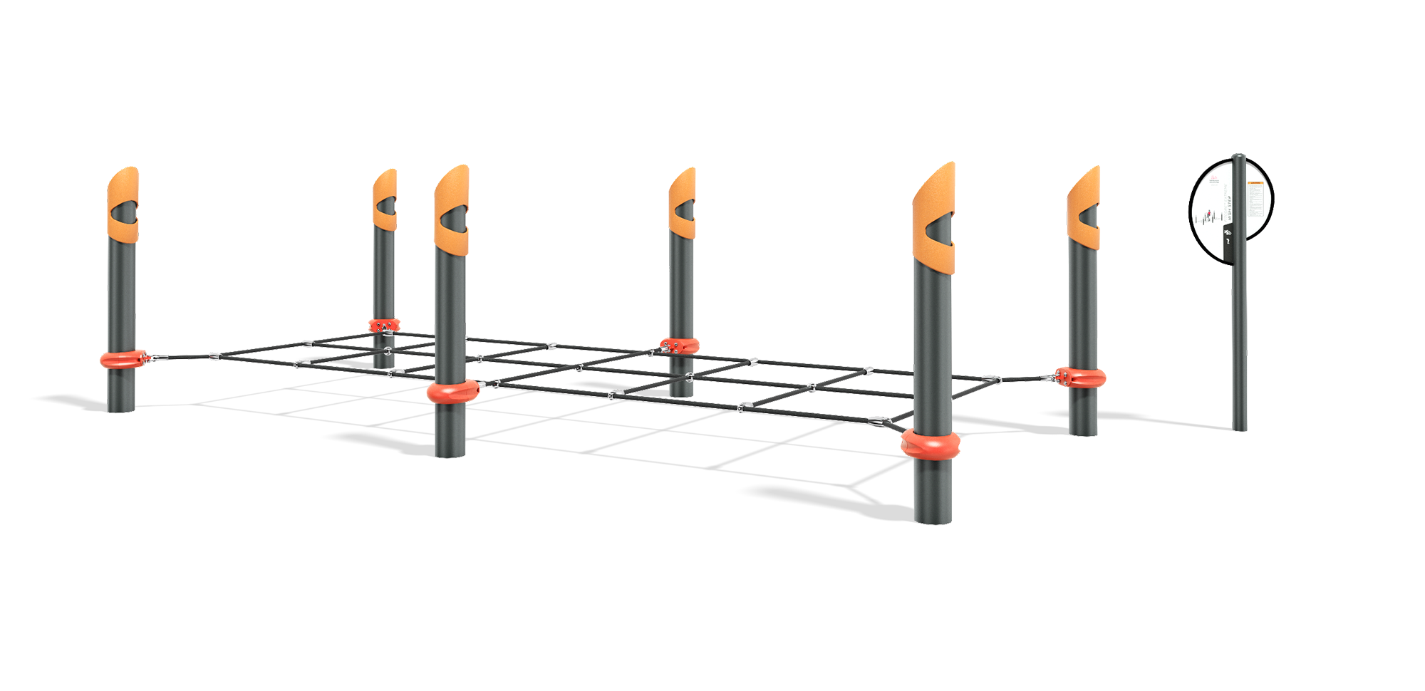 FitCore™ Extreme High Step (13+) Fitness Park Obstacle Course Structure