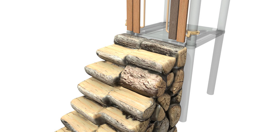 Log Stack Climber - PlayBooster® Nature-Inspired Play - Landscape ...