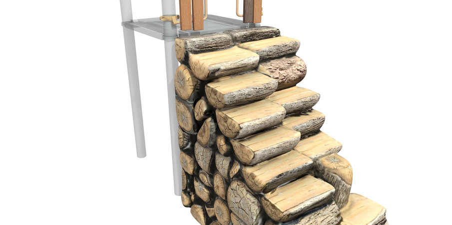 Log Stack Climber - PlayBooster® Nature-Inspired Play - Landscape ...
