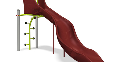 Double Wave Poly Slide - Wave Track Two-Person Slide with Integrated ...