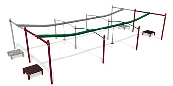 Playground Zip Lines - Freestanding Track Rides & ZipKrooz - Landscape ...
