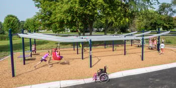 Playground Zip Lines - Freestanding Track Rides & ZipKrooz - Landscape ...