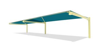 SkyWays® Cantilever Shade Structures Create an Open Feel