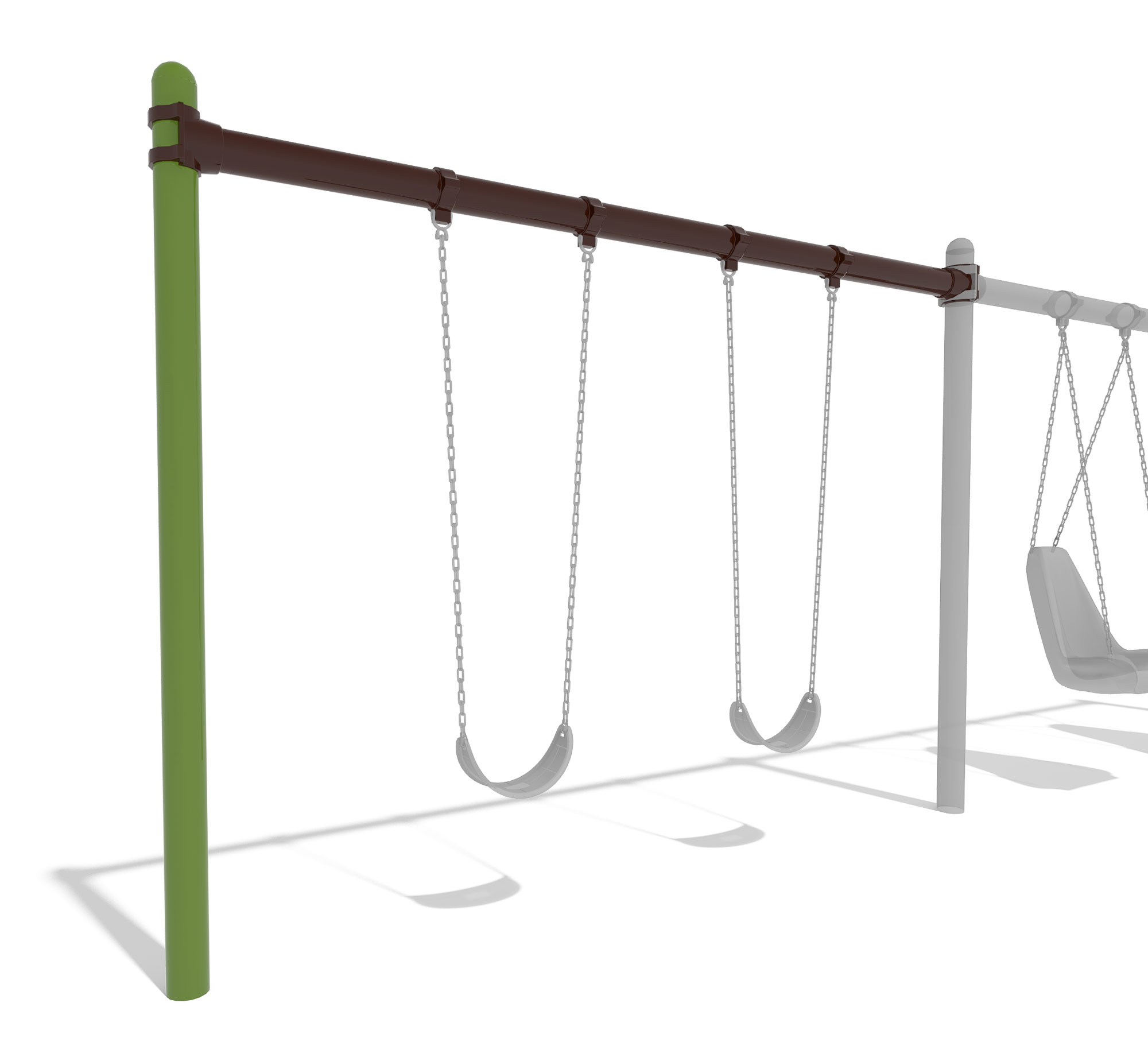 Single Post Swing Frame Additional Bay