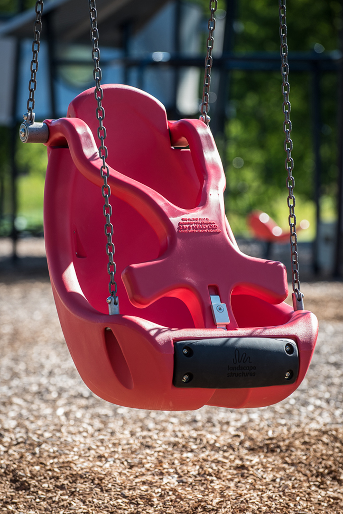 Molded Bucket Swing Seat for Ages 2 to 5 Includes Harness and Chains