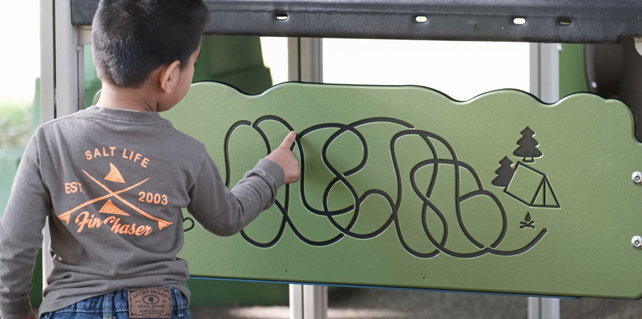 Trail Tracker Reach Panel - Accessible Panel with Finger Tracing Maze ...