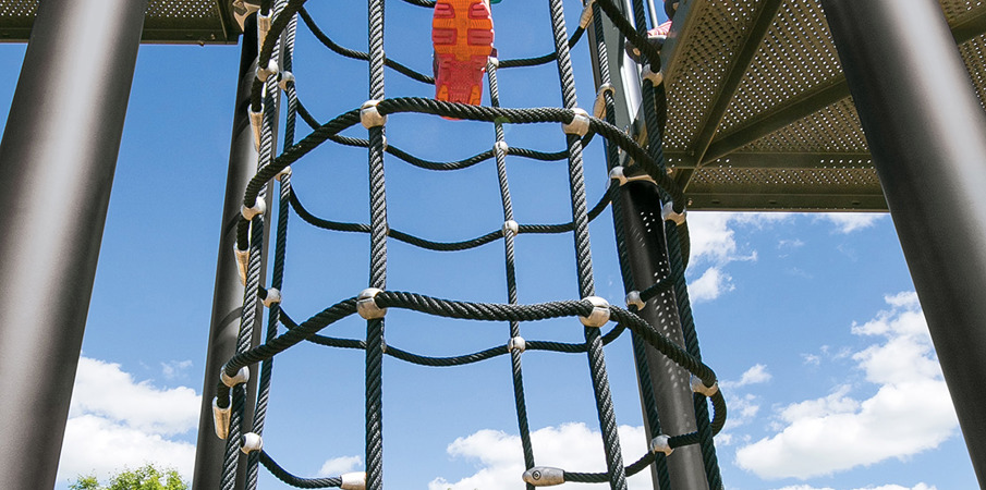 Chimney Climb Across™ 24" Deck Difference - Playground Climber