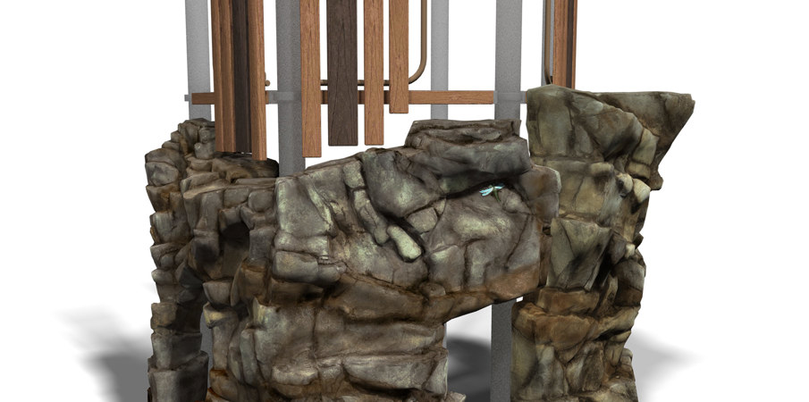 The Chimney®/The Den® Rocks - Commercial Playground Rock Walls