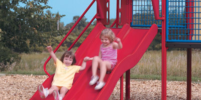 Curved Poly Slide - Single Curved Slide with One-Piece Polyethylene Bed ...