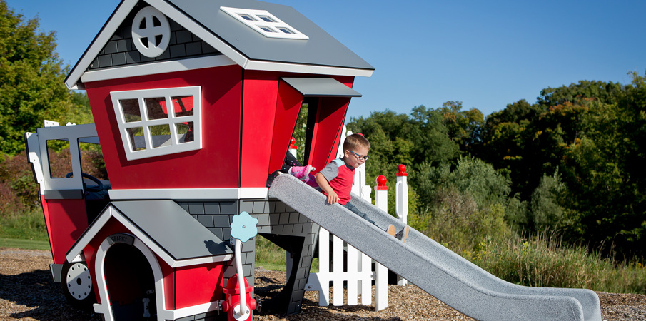 Fire Station - Outdoor Playhouse | Landscape Structures