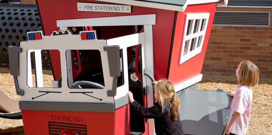 Fire Station - Outdoor Playhouse | Landscape Structures
