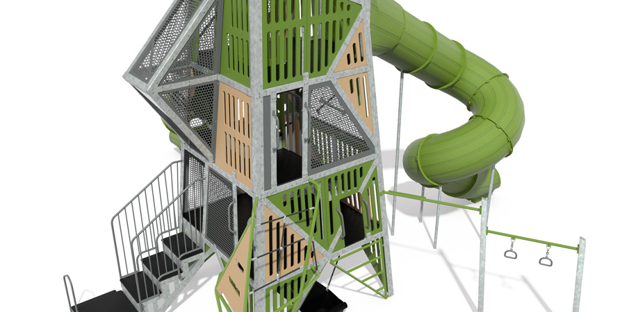 Alpha® Tower EN - Tower with Enclosed Slides - Meets European Standard