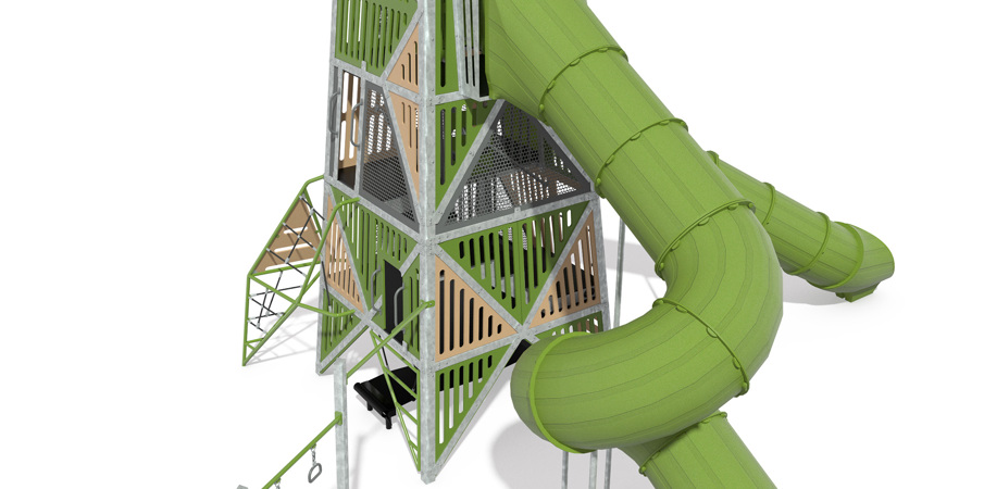 Alpha® Tower EN - Tower with Enclosed Slides - Meets European Standard