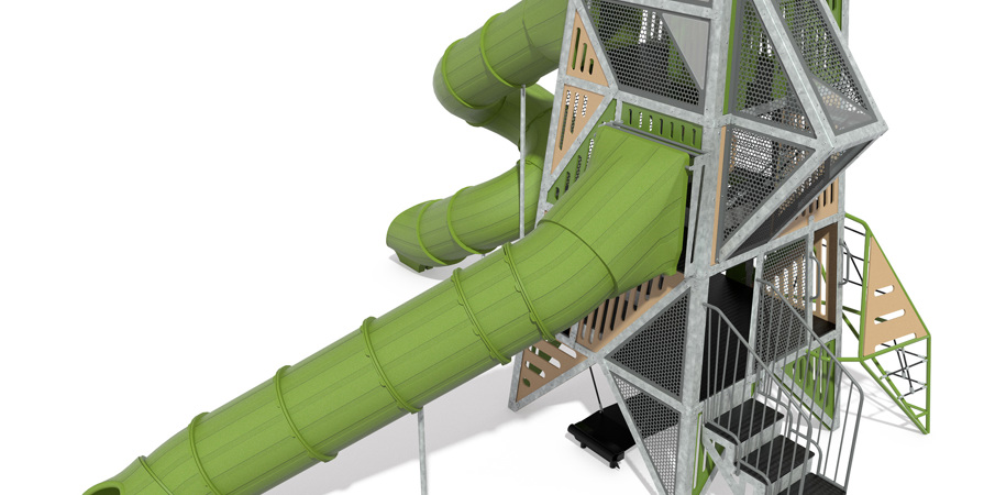 Alpha® Tower EN - Tower with Enclosed Slides - Meets European Standard