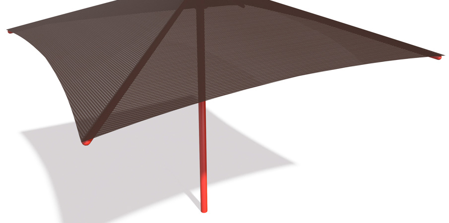 SkyWays® Single Post Pyramid (16'x16') Shade