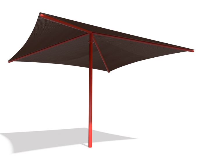 SkyWays® Single Post Pyramid (16'x16') Shade