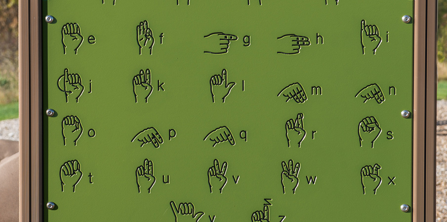 Sign Language Panel - Learning Wall Panel Helps to Build Language Skills