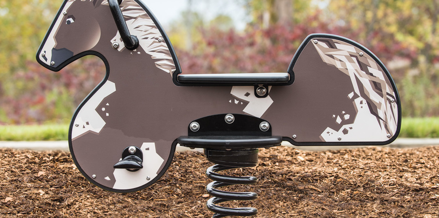 DigiRider® Horse Coil Spring Playground Rocker
