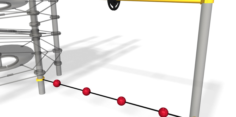 TightRope Bridge - Revolutionary Playground Tight Rope