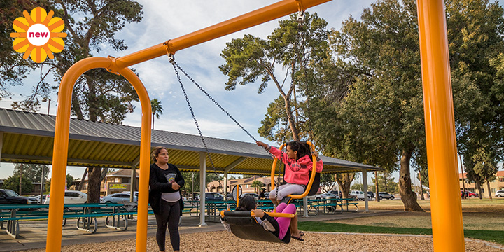Playground Swings for Commercial Playgrounds - Freestanding Swing Sets for All Ages & Abilities
