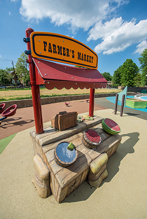 Turkey Thicket Recreation Center - Train-Themed Playground