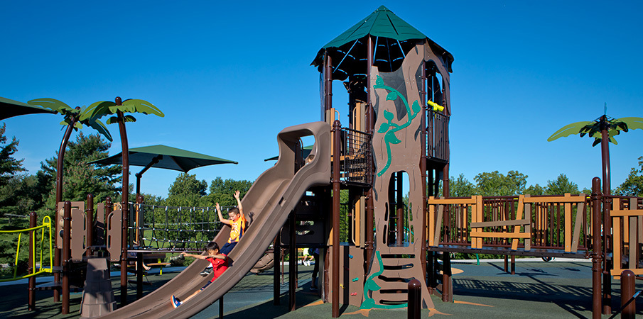 Burrus Old Mill Park - Jungle Themed