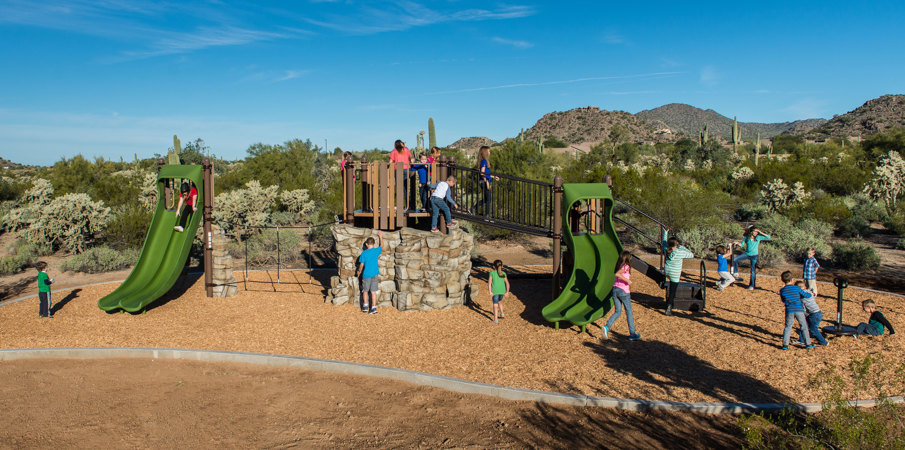 Desert Arroyo Park - Nature-Inspired Playground - Playground Rock Walls