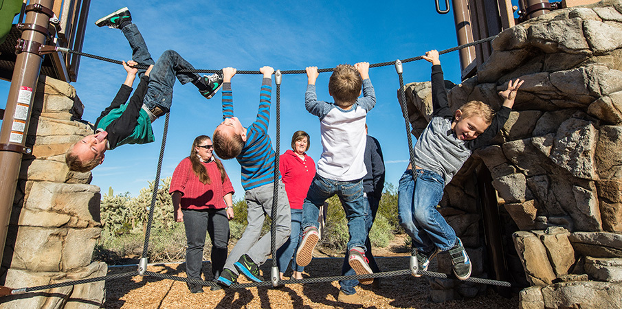 Desert Arroyo Park - Nature-Inspired Playground - Playground Rock Walls