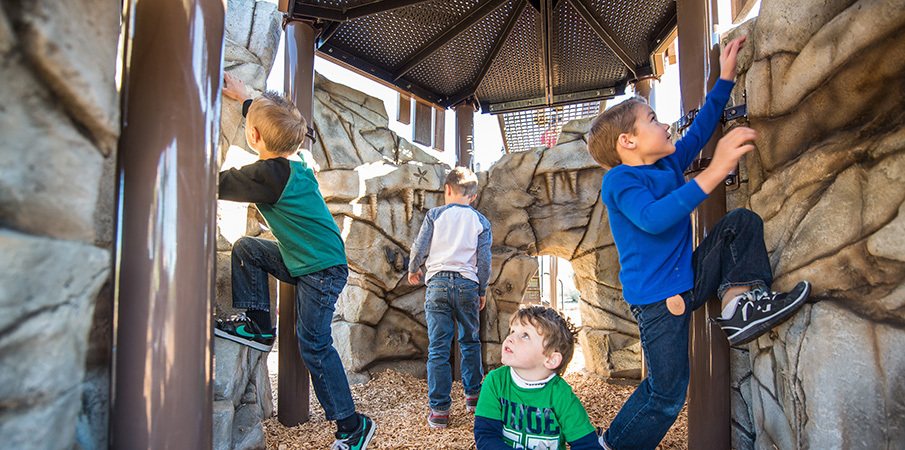 Desert Arroyo Park - Nature-Inspired Playground - Playground Rock Walls