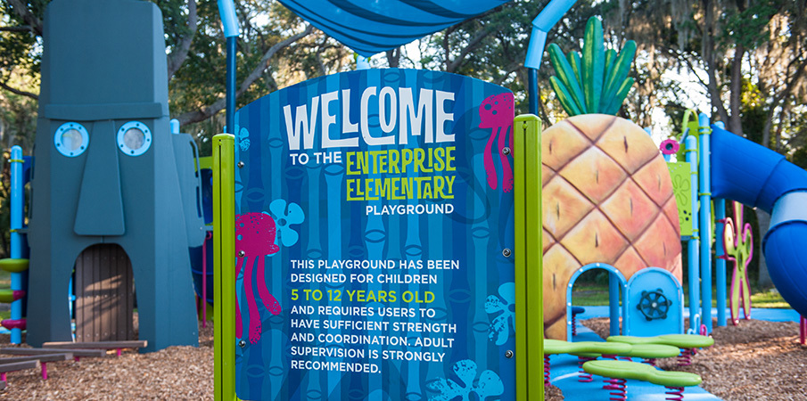 Enterprise Elementary School - Custom "SpongeBob SquarePants" Playground