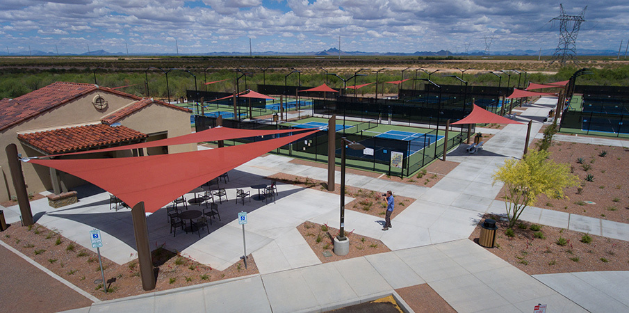 Festival Ranch Pickleball Courts - Sports Court Shade