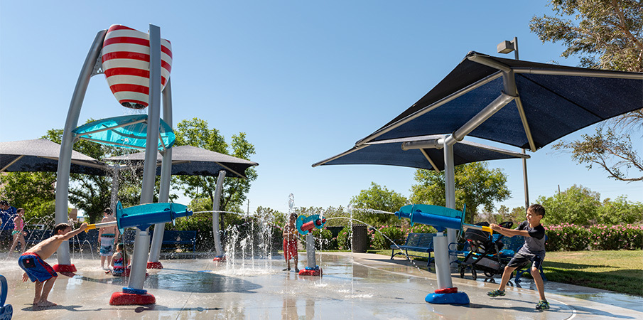 Freedom Park - Splash Pad and Shade Products
