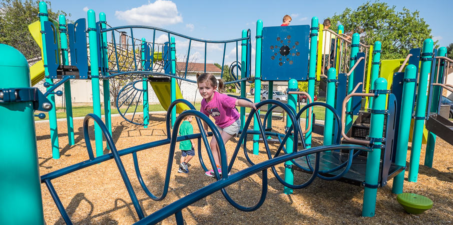 Hillside Park - Colorful Neighborhood Playground