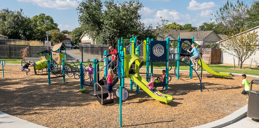 Hillside Park - Colorful Neighborhood Playground