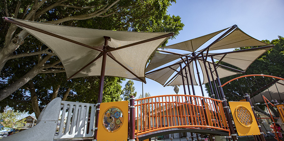 Hoover Recreation Center - Integrated Shade Playground