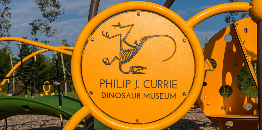 Philip J. Currie Dinosaur Museum - Dinosaur-themed playground