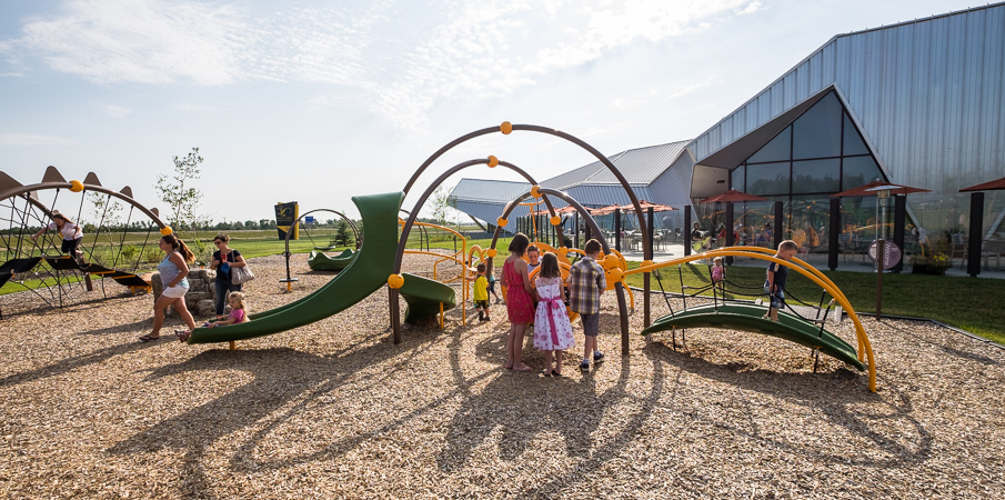 Philip J. Currie Dinosaur Museum - Dinosaur-themed playground