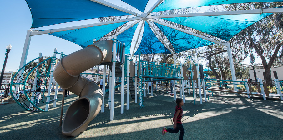Sims Park - Inclusive Playground with SkyWays® Shade Products