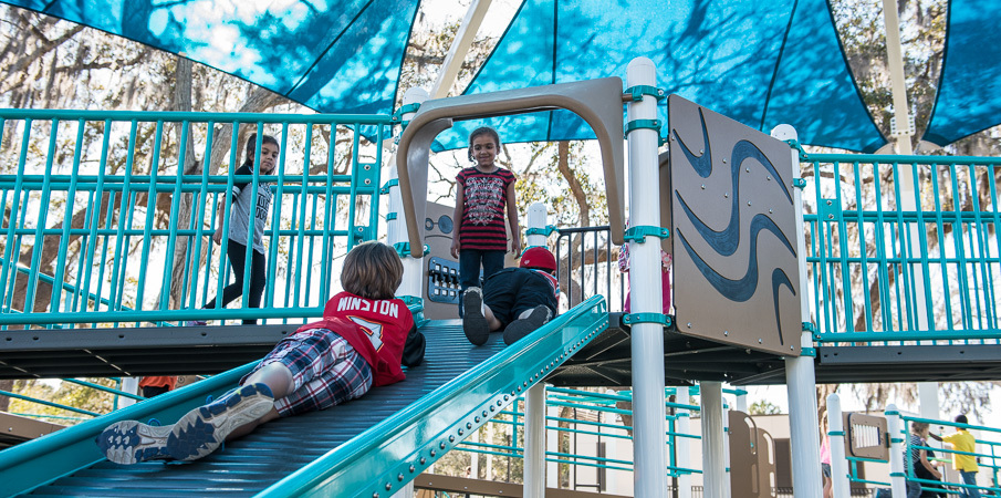Sims Park - Inclusive Playground with SkyWays® Shade Products