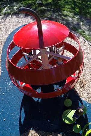 Stevens Square Park - Apple and Worm-themed Playground