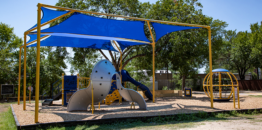 Trinity Basin Preparatory - School Playground with SkyWays® Shade