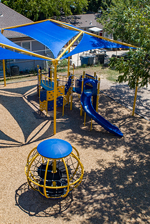 Trinity Basin Preparatory - School Playground with SkyWays® Shade