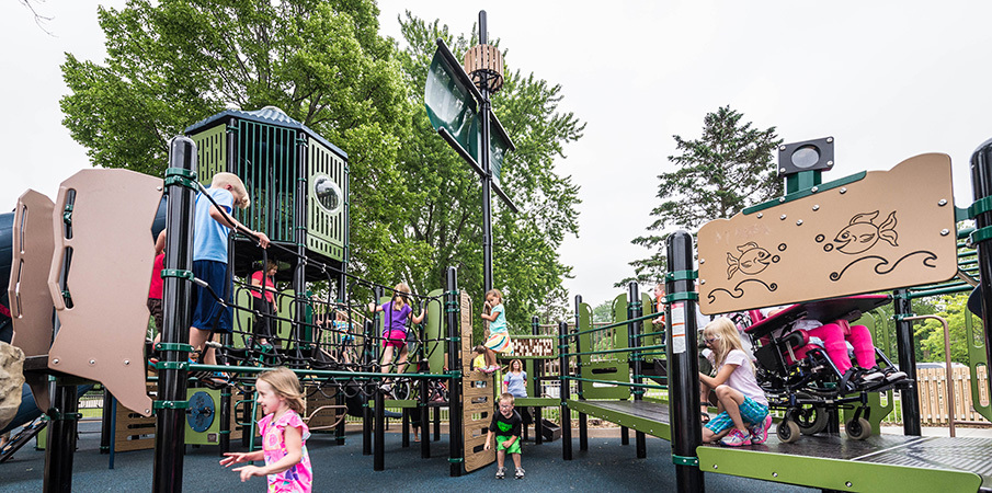 Waterworks Playground - Ship-Themed Playground