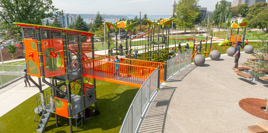 Yesler Terrace Park - Custom Playground Tower
